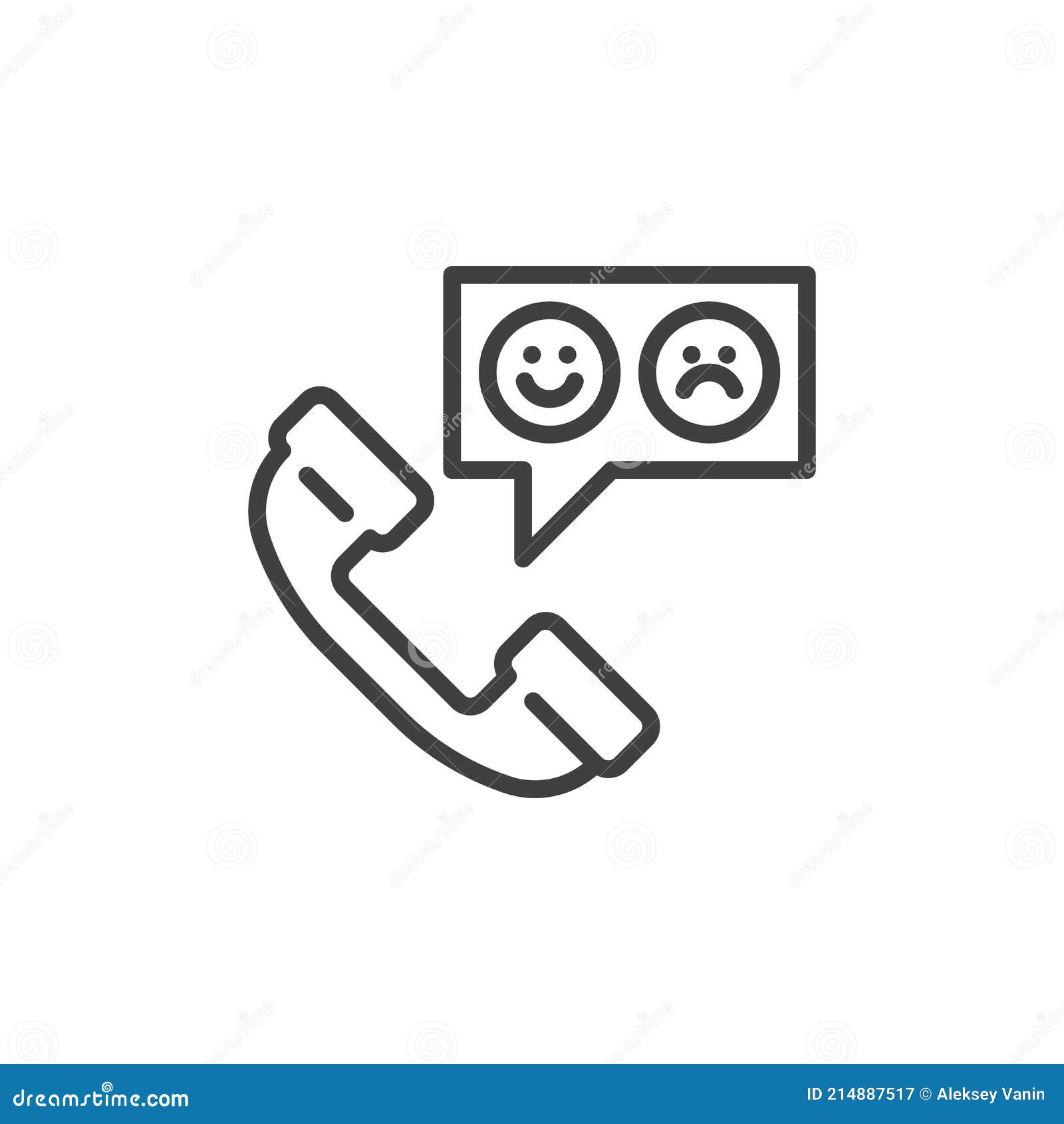 Telephone Customer Feedback Line Icon Stock Vector - Illustration of ...