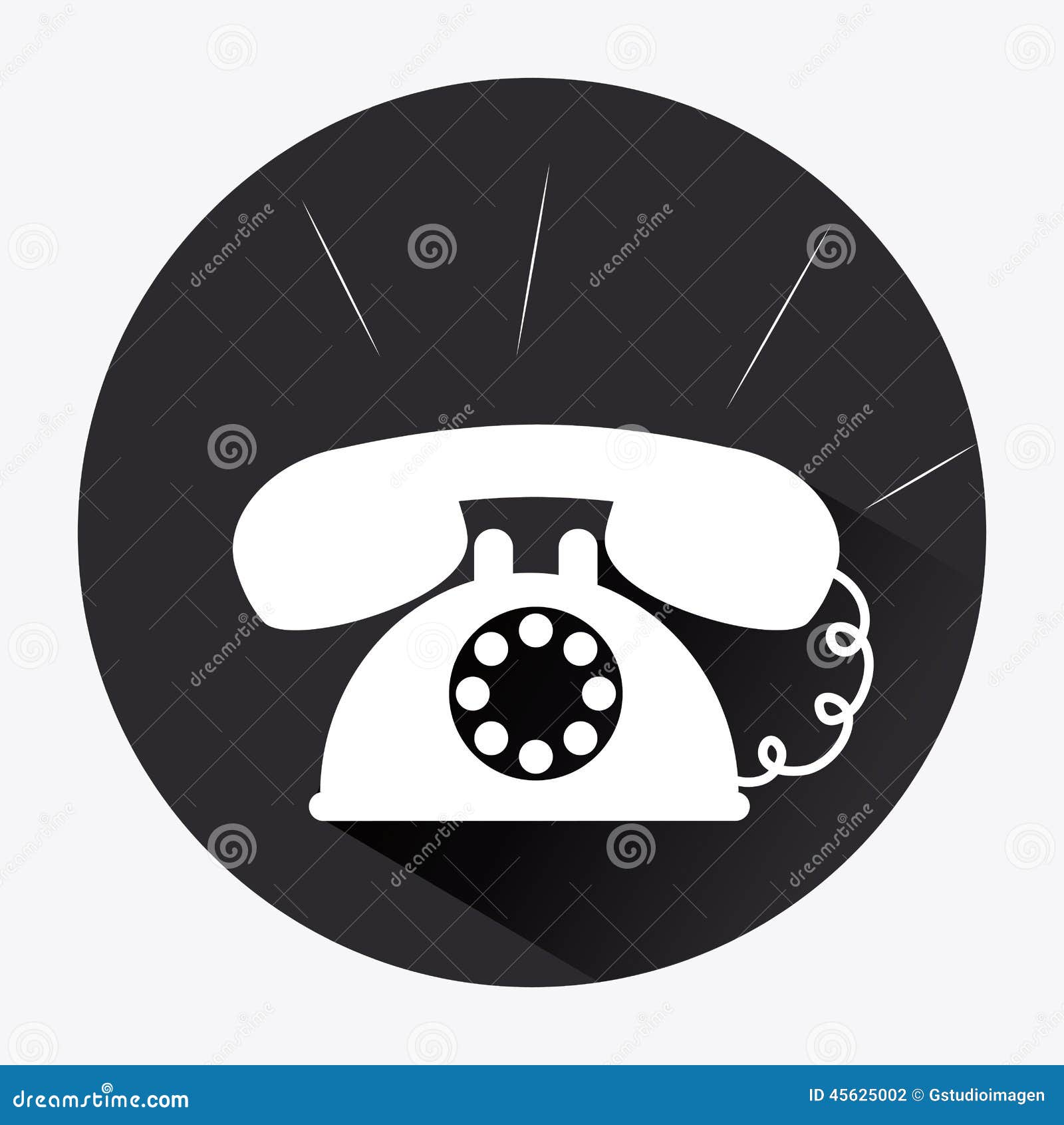 Telephone design stock vector. Illustration of icon, vector - 45625002