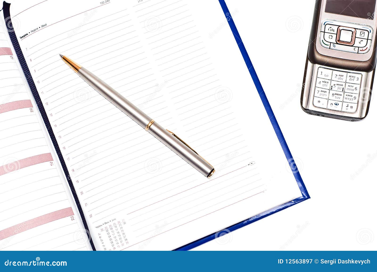 Telephone and diary stock image. Image of mobile, numbers - 12563897