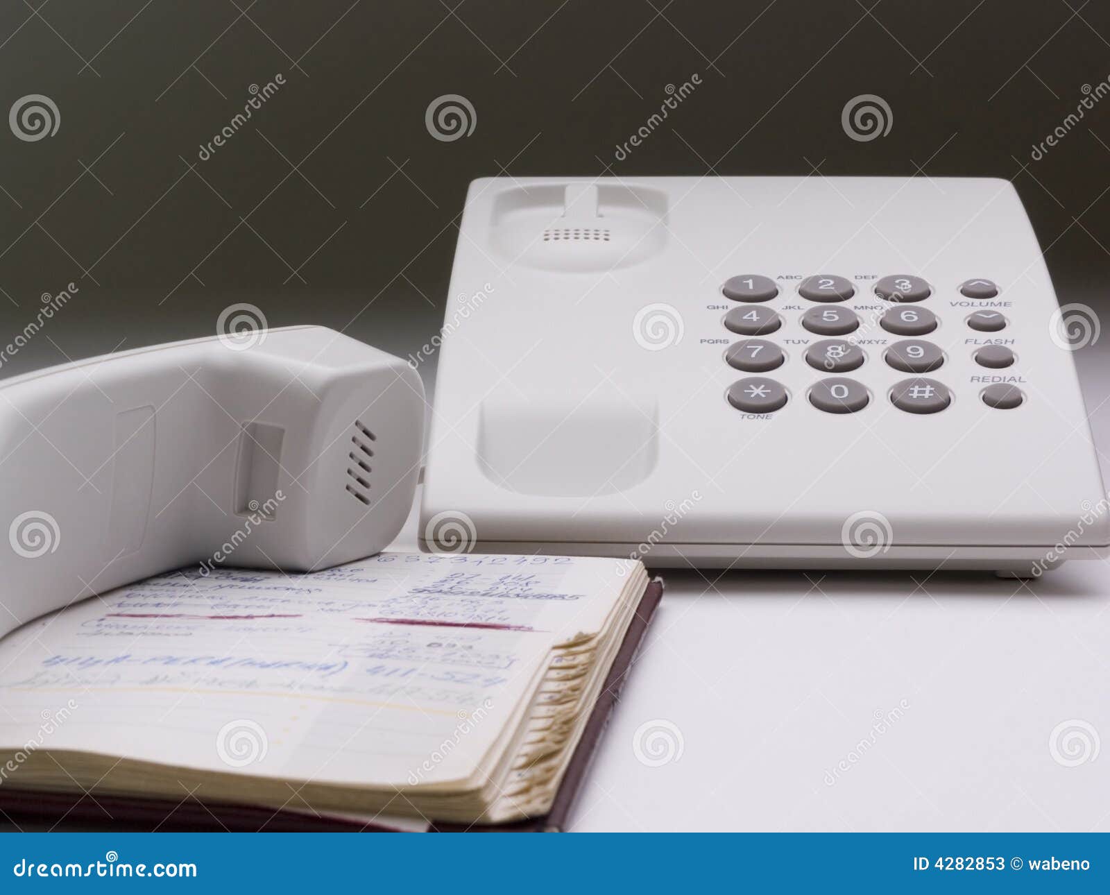 Telephone and directory stock image. Image of isolated - 4282853