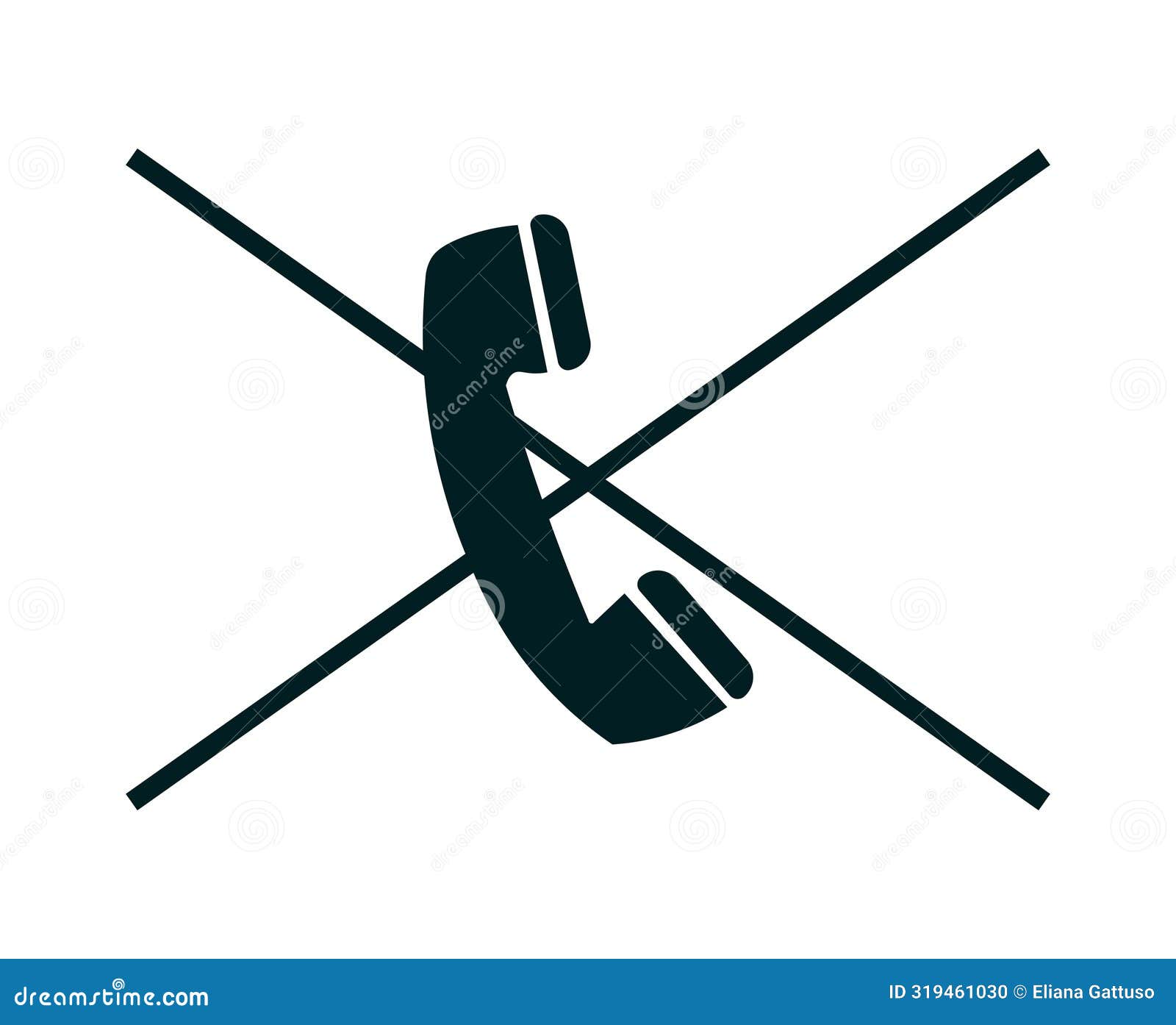 Telephone Disconnected Symbol Stock Vector - Illustration of online ...