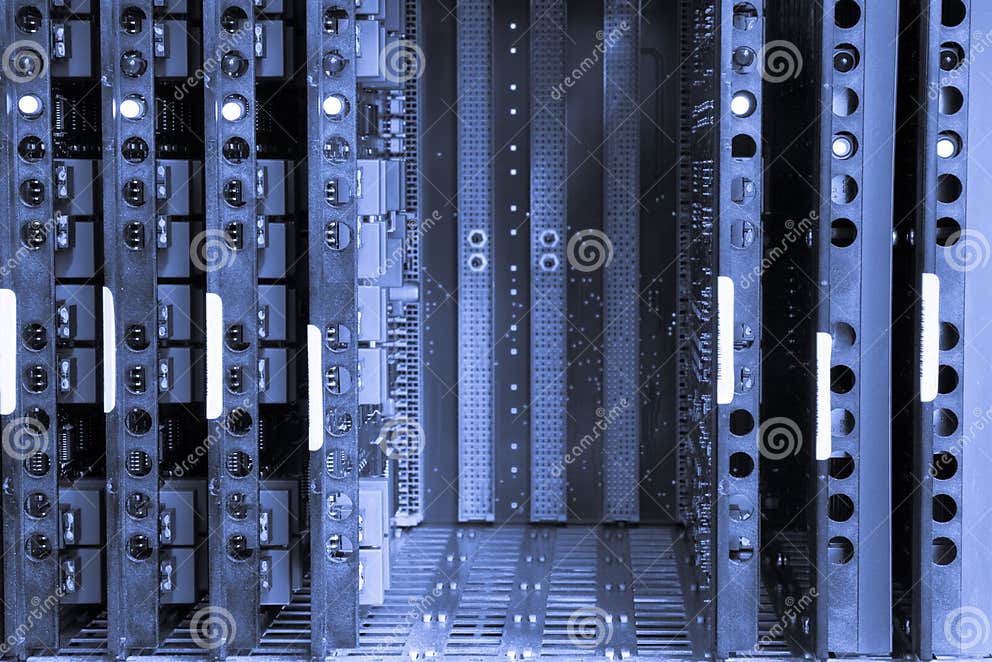 Telephone exchange system stock image. Image of empty - 9460033