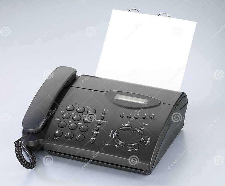 Telephone / fax machine stock photo. Image of keypad - 13670324