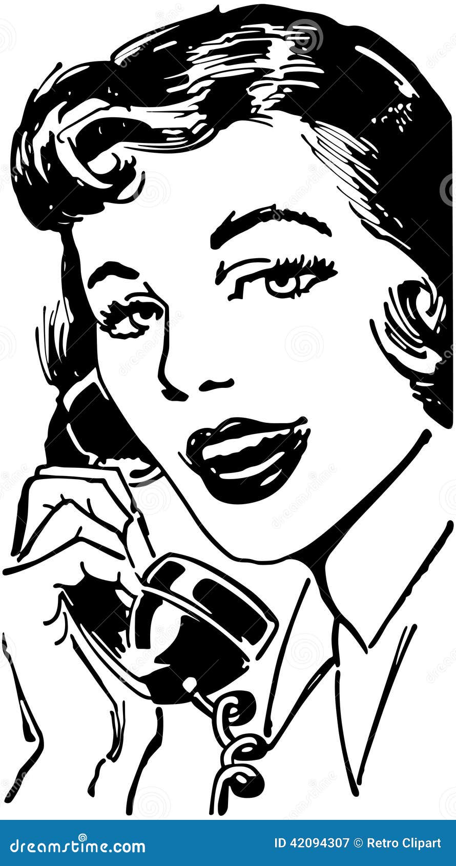 Telephone Gal stock vector. Illustration of scalable - 42094307