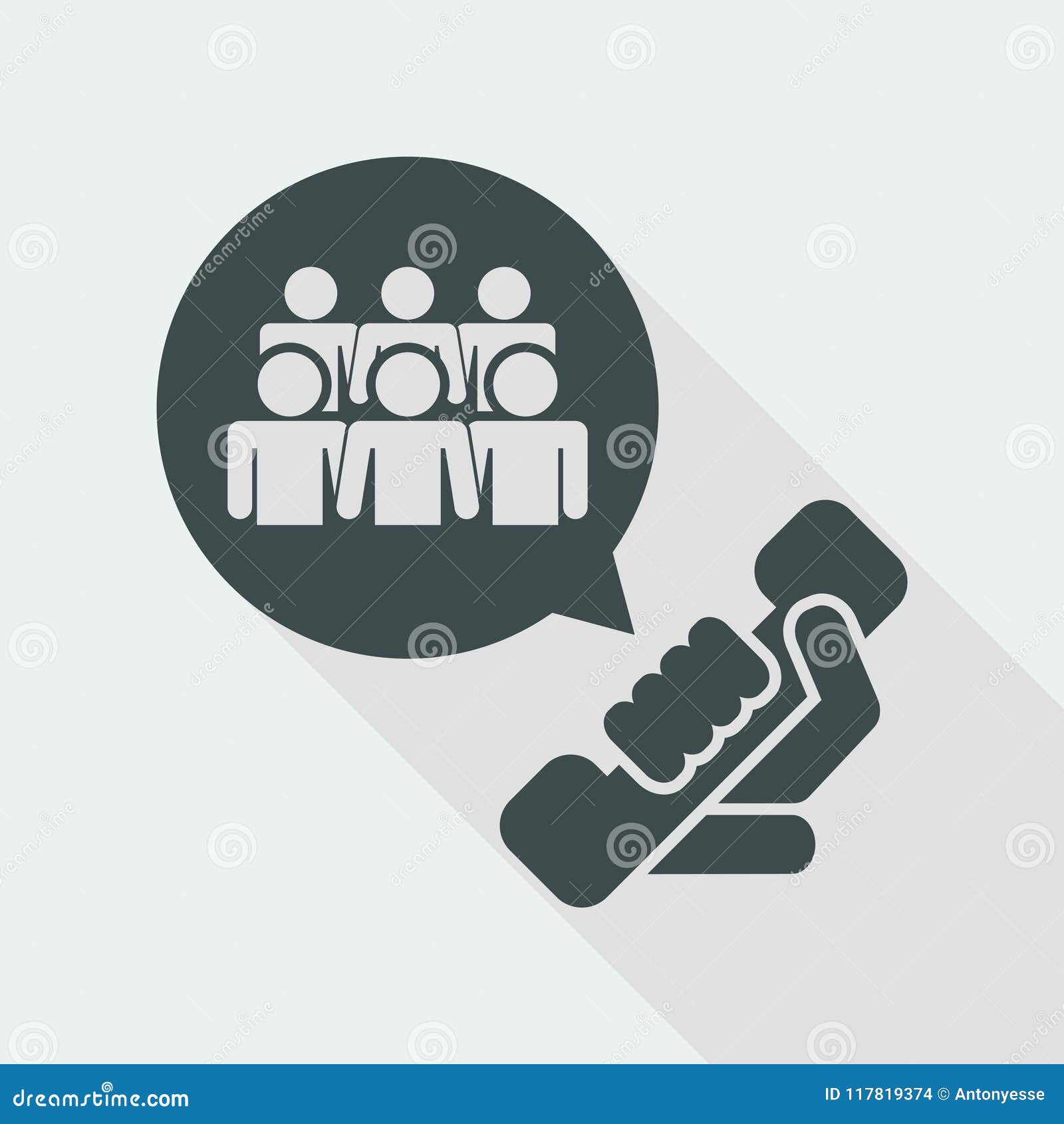 Telephone group icon stock vector. Illustration of connection - 117819374