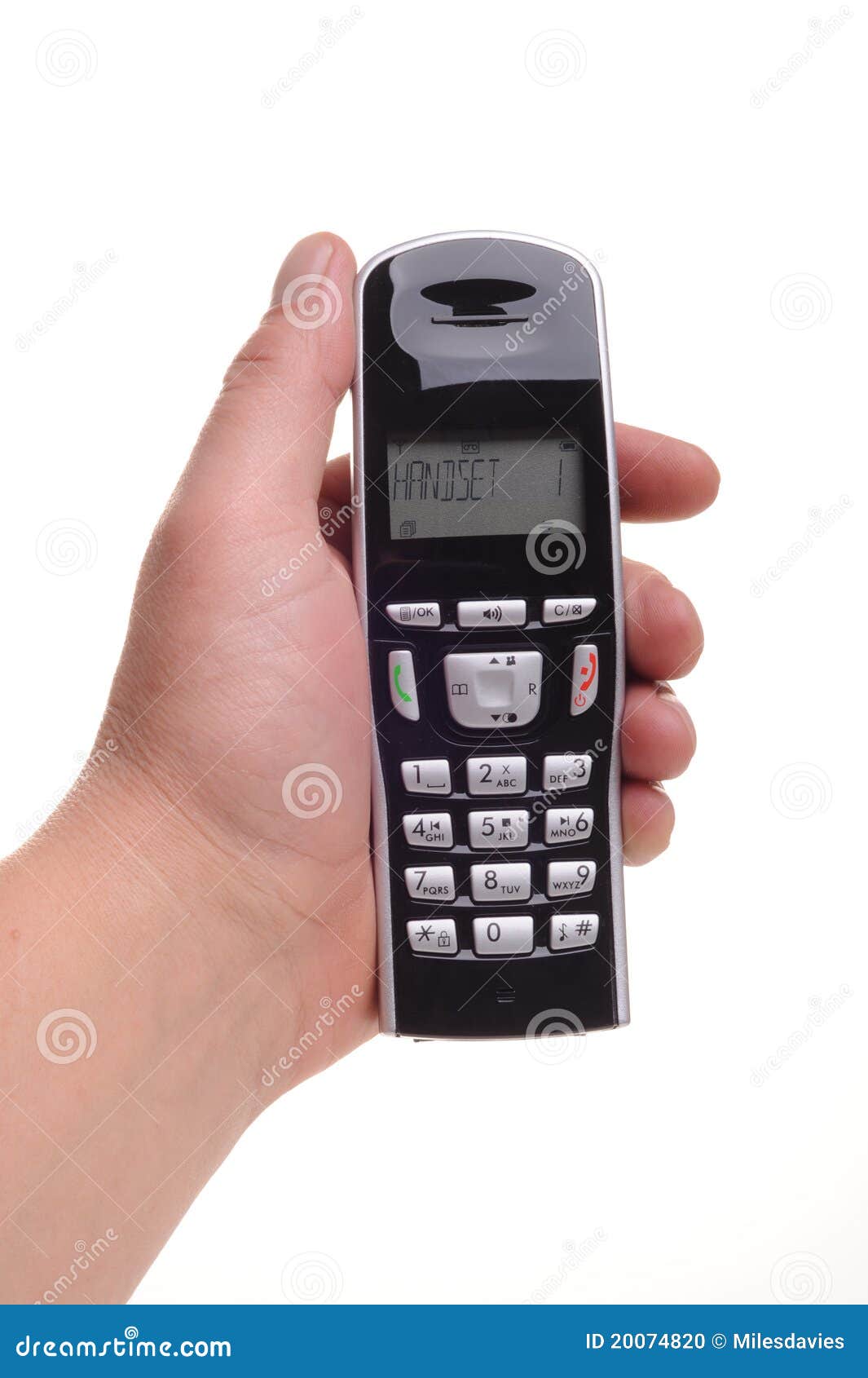 Telephone and hand stock photo. Image of studio, telephone - 20074820