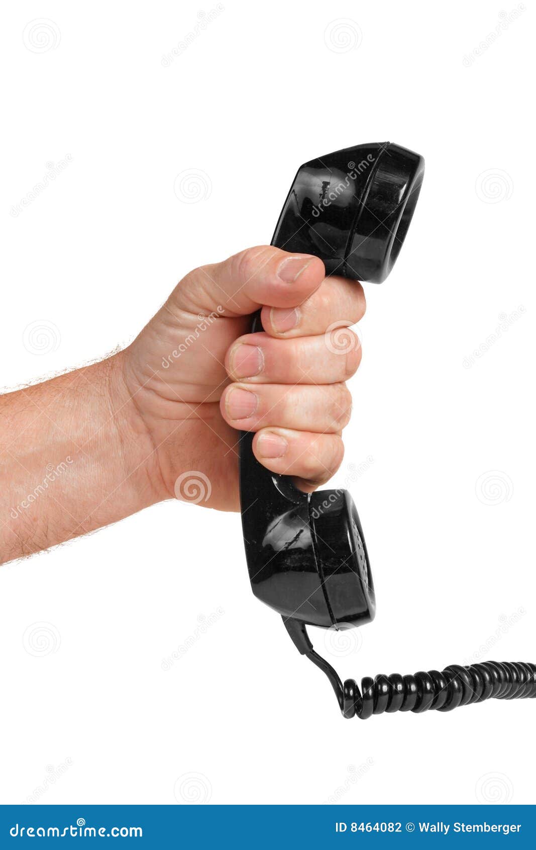 Telephone in hand stock photo. Image of business, office - 8464082