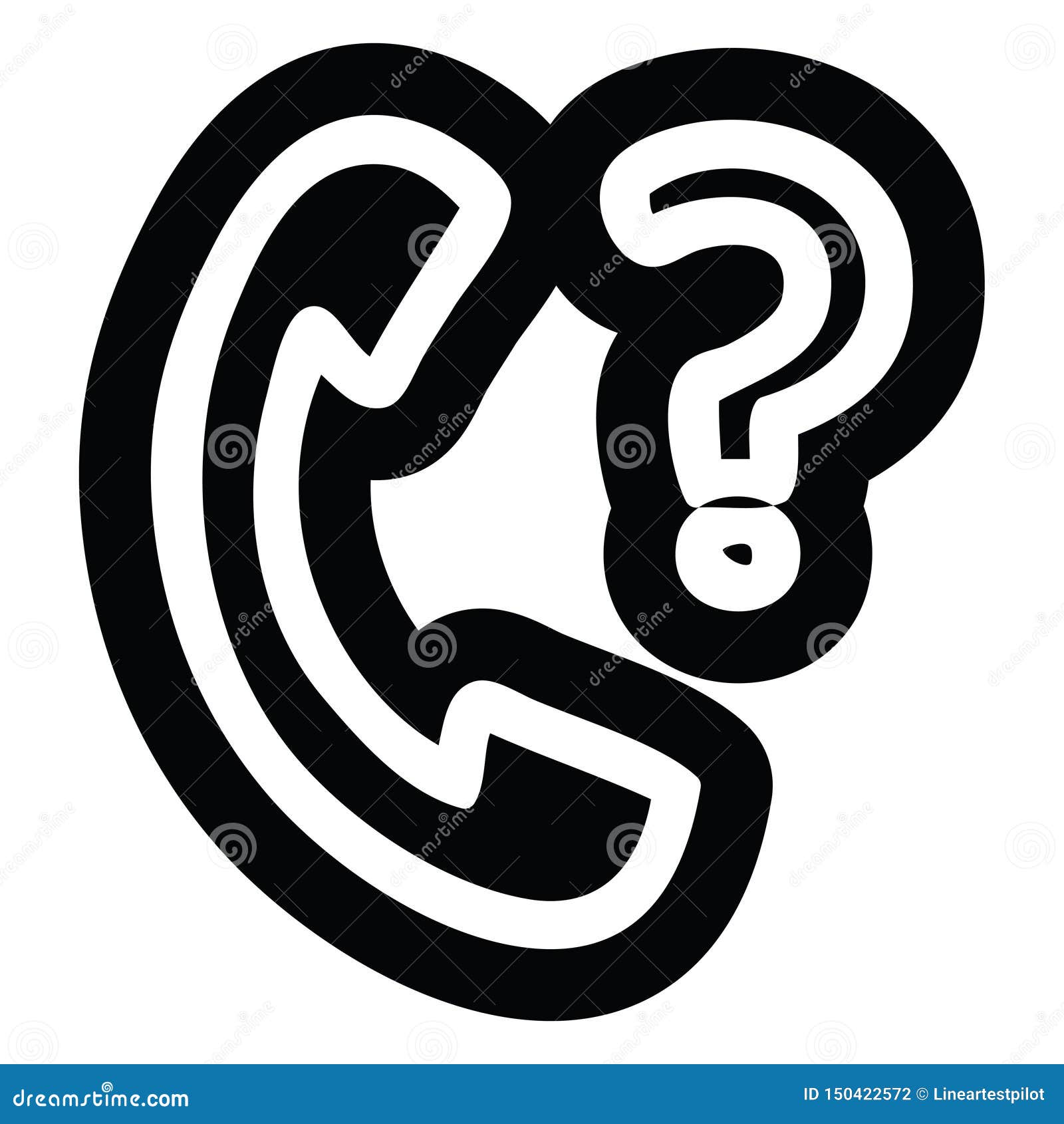 Telephone Phone Communication Handset Receiver Question Mark Mystery ...