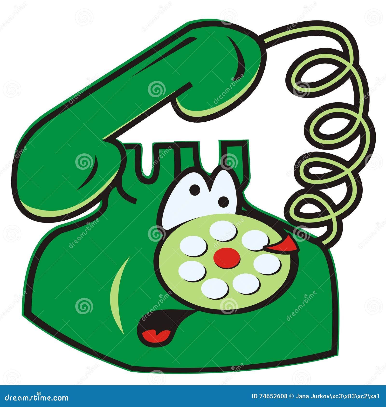 Telephone, Crazy Vector Illustration, Eps. Stock Vector - Illustration ...