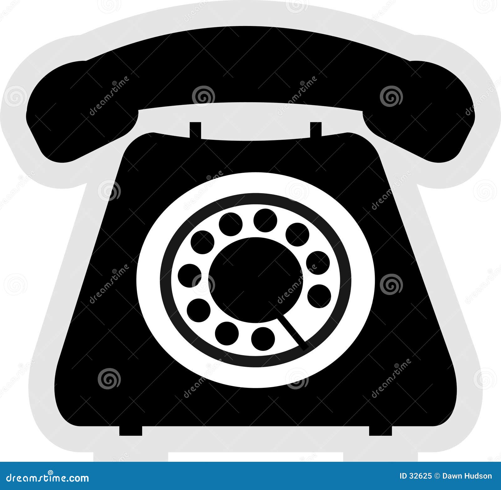 Telephone Icon stock vector. Illustration of isolated, communicate - 32625
