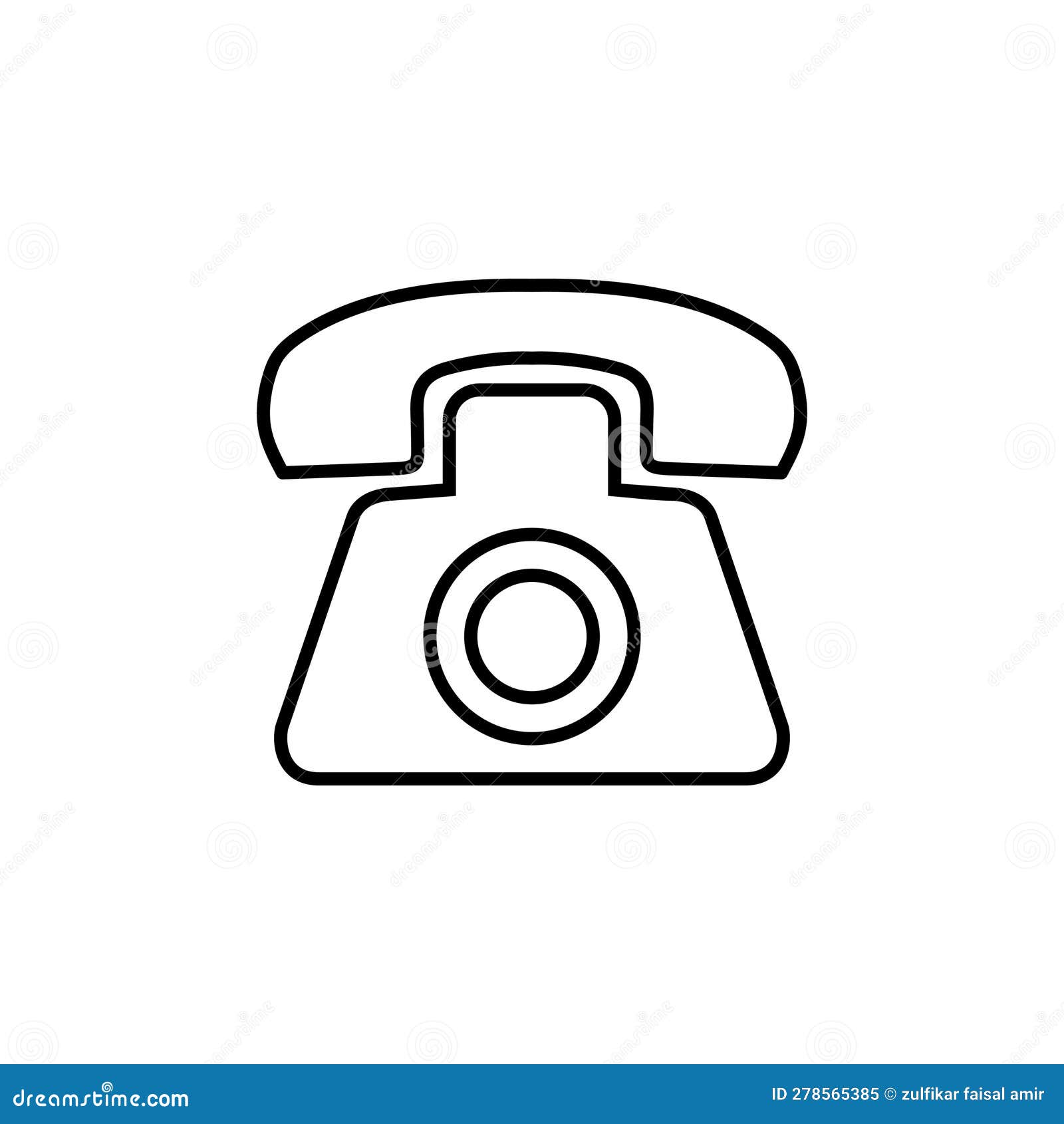 Telephone Icon . Phone Icon Vector Stock Vector - Illustration of ...