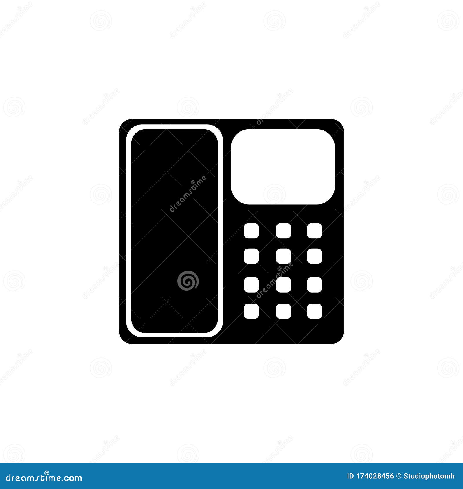 Telephone Icon. Vector Simple Modern Icon Design Illustration Stock ...