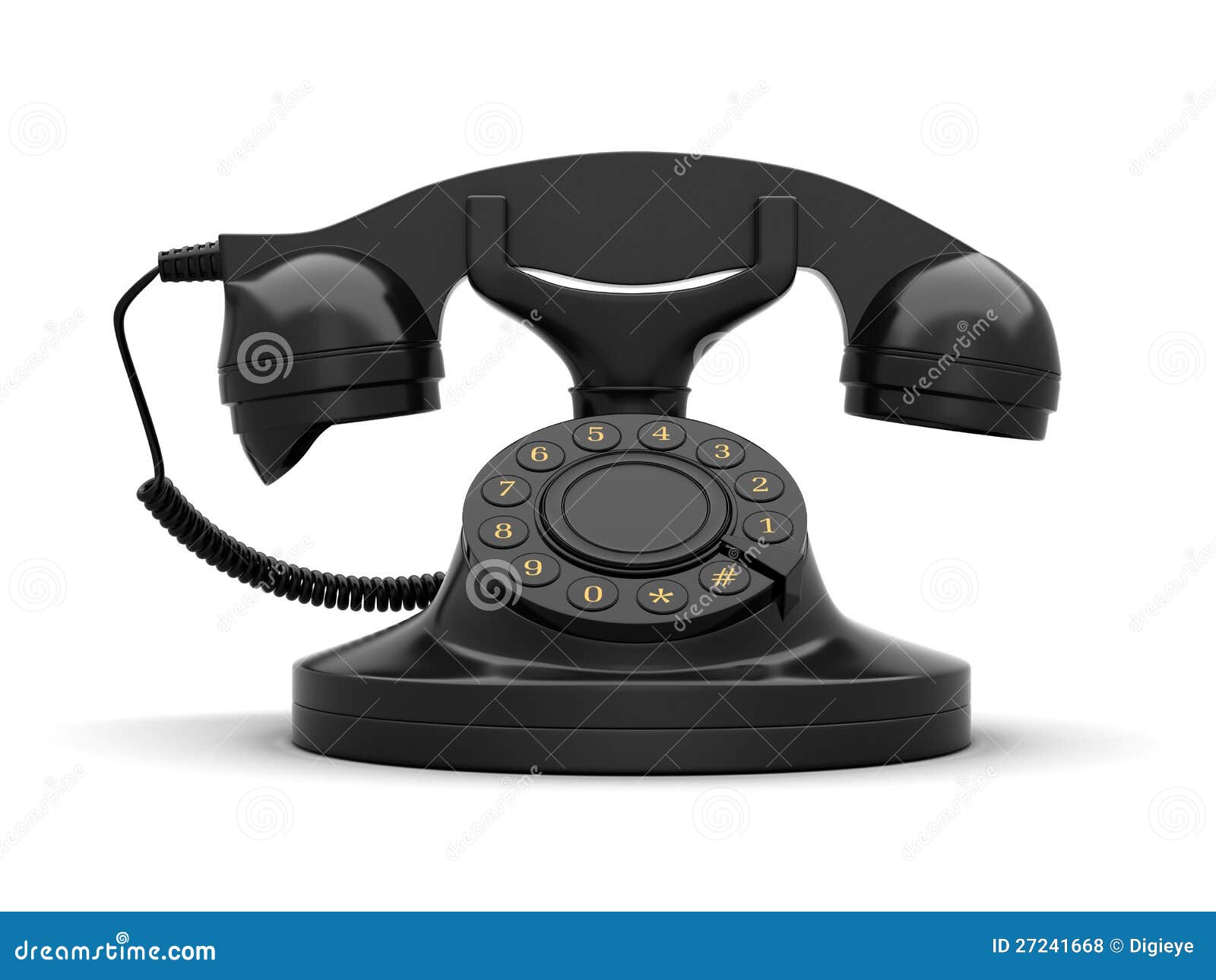 Telephone Isolated on White Stock Photo - Image of offiice, connection ...