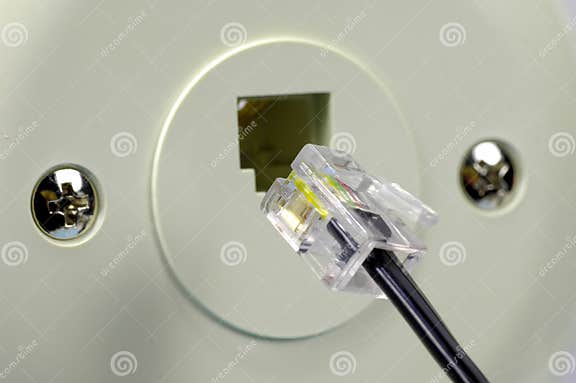 Telephone Jack stock image. Image of modular, jack, modem - 135703