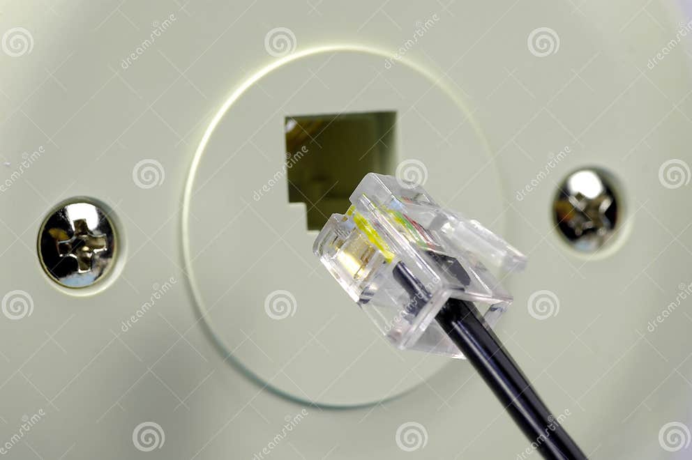 Telephone Jack stock image. Image of modular, jack, modem - 135703