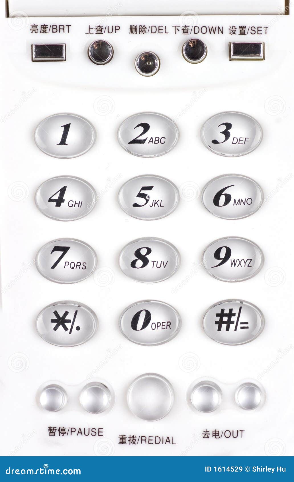 Telephone Keypad stock image. Image of analog, cellular - 1614529