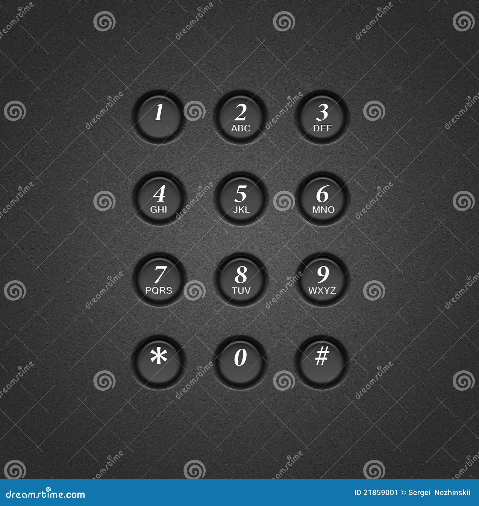 Telephone Keypad stock illustration. Illustration of electronic - 21859001
