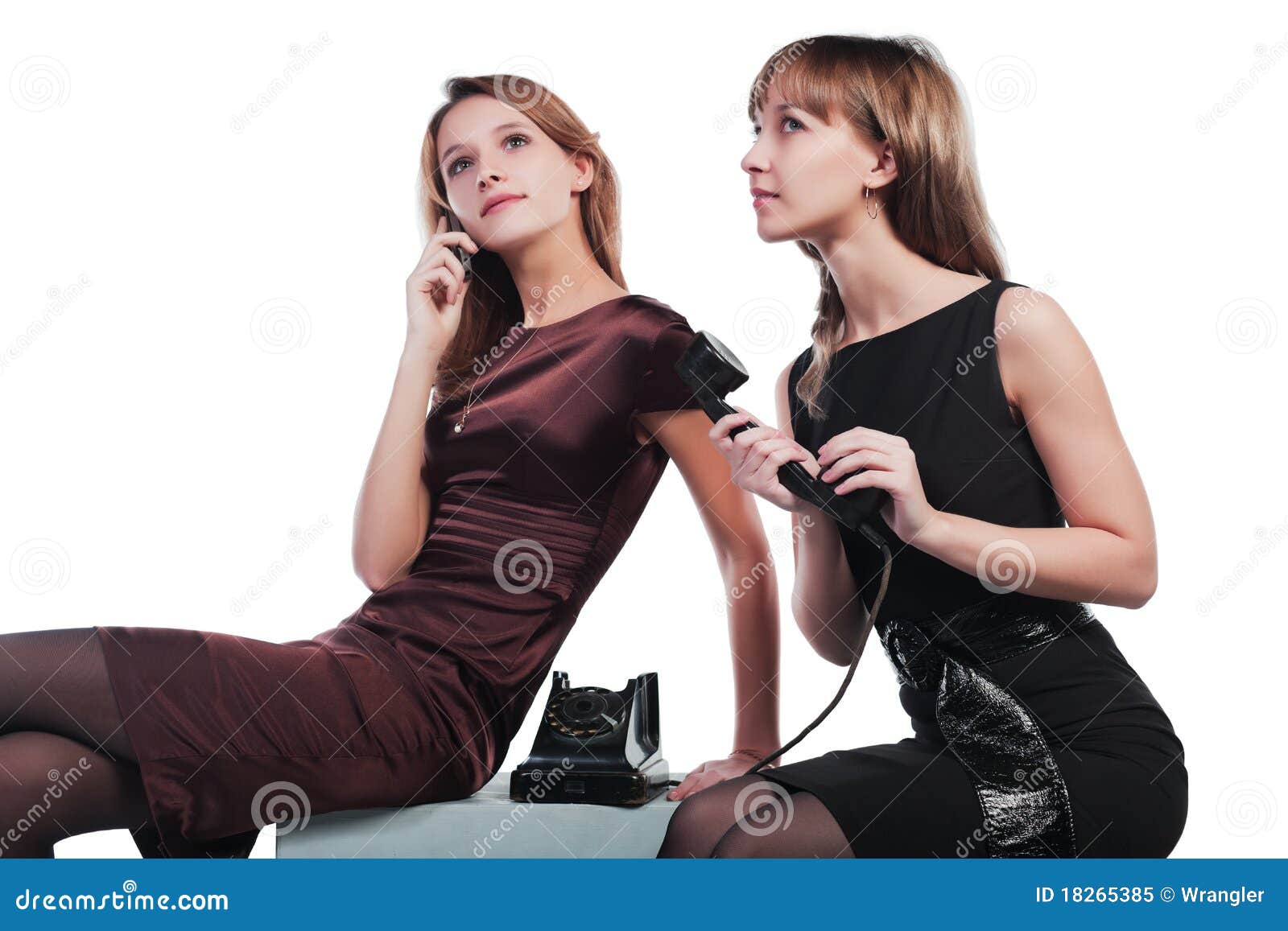 Young Woman Calling on the Phone Stock Image - Image of communication ...