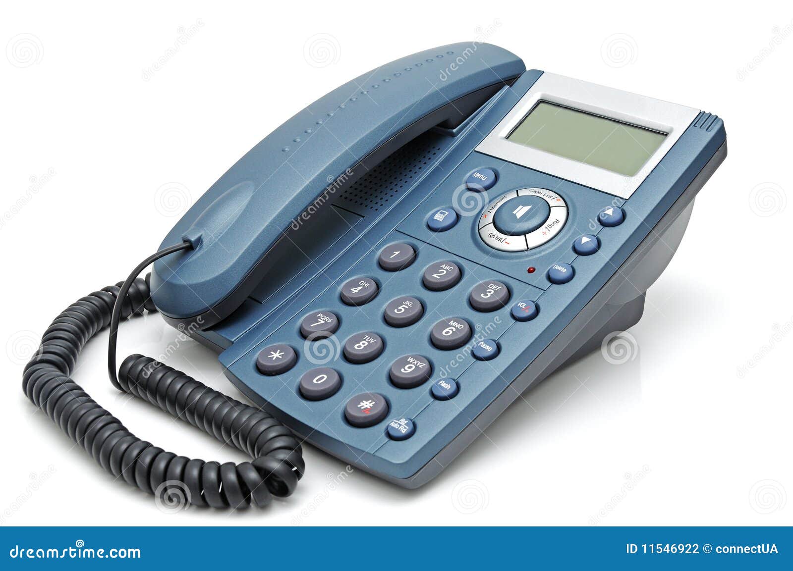 Telephone with Liquid-crystal Display Stock Photo - Image of phone ...