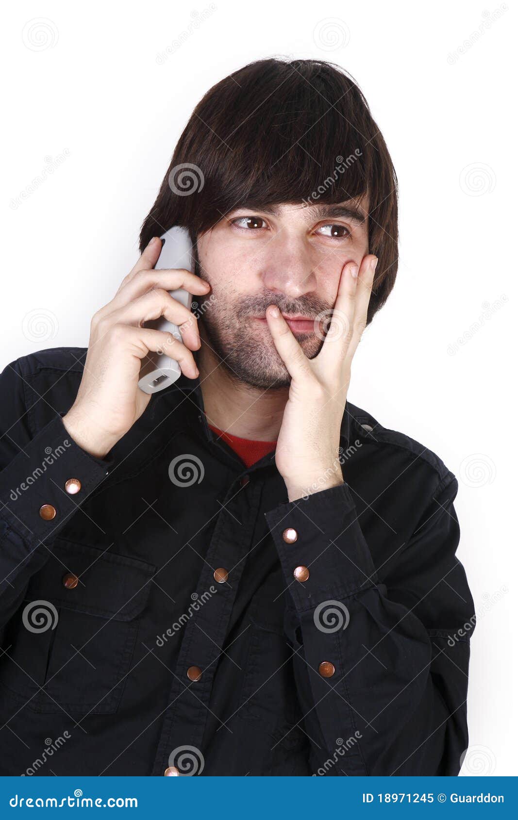 Telephone man stock image. Image of business, talk, corporate - 18971245