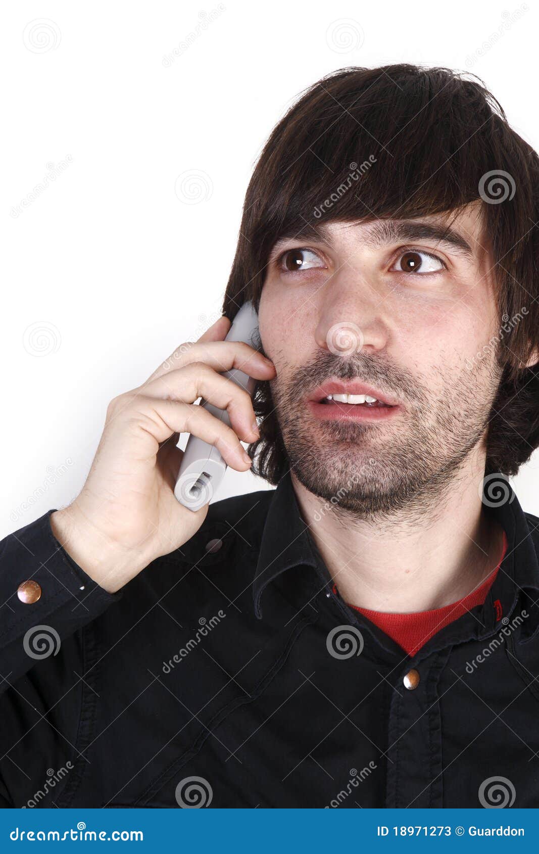 Telephone man stock image. Image of cheerful, executive - 18971273