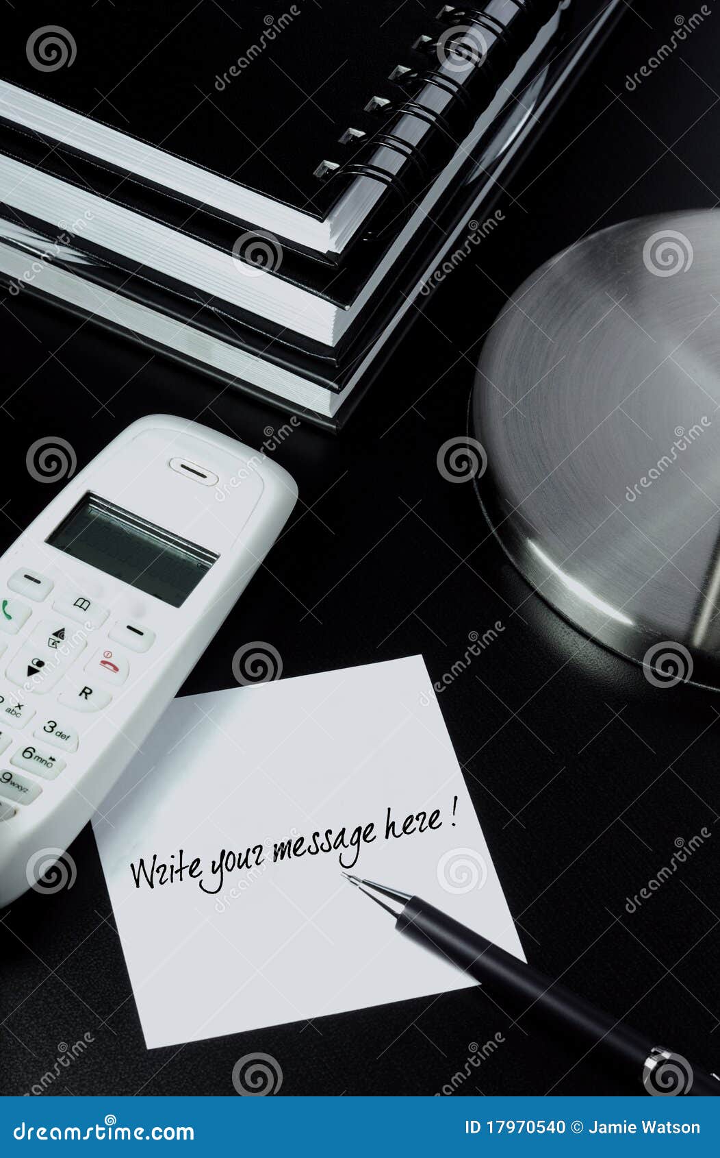 Telephone message stock photo. Image of telephone, desk - 17970540