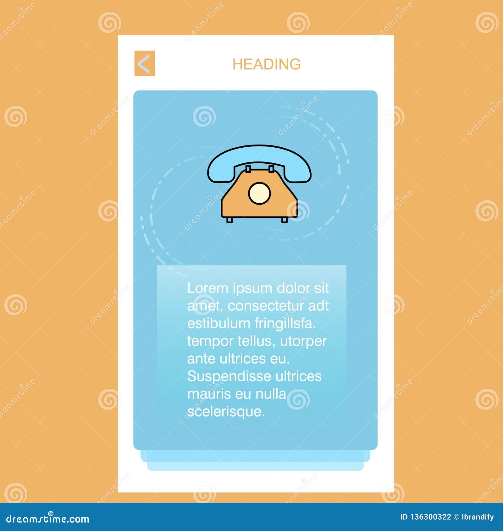 Telephone Mobile Vertical Banner Design Design. Vector Stock Vector ...