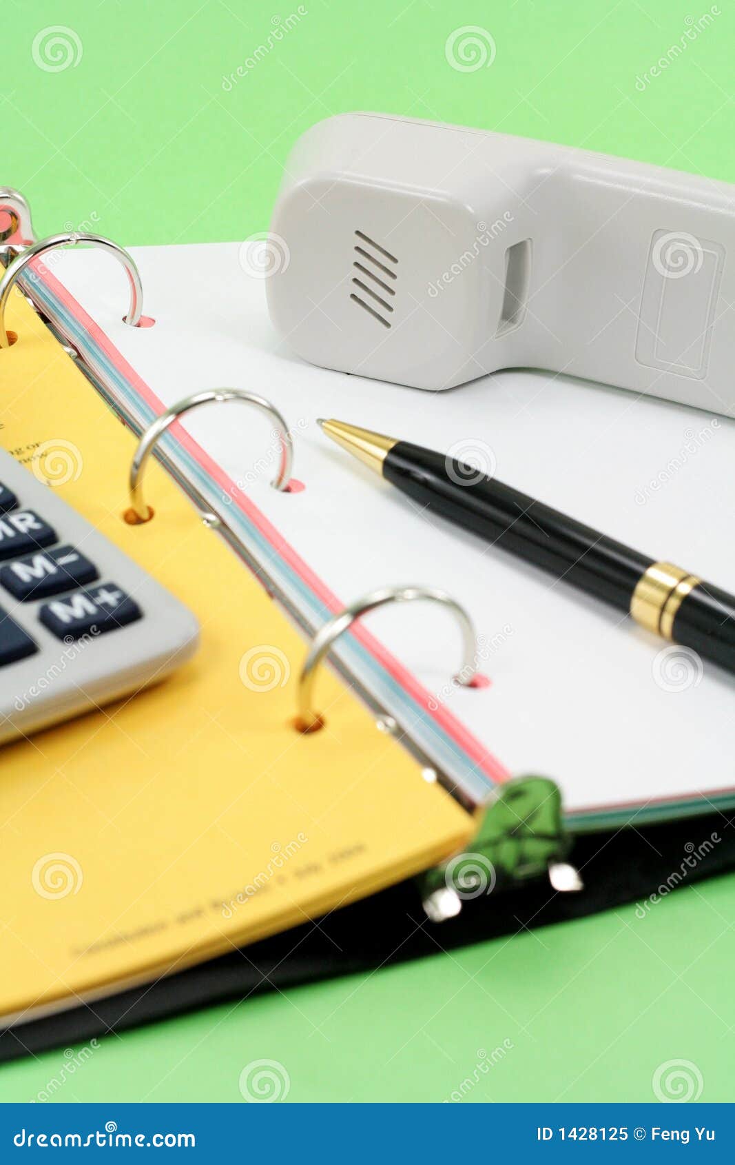 Telephone and notebook stock image. Image of contact, note - 1428125