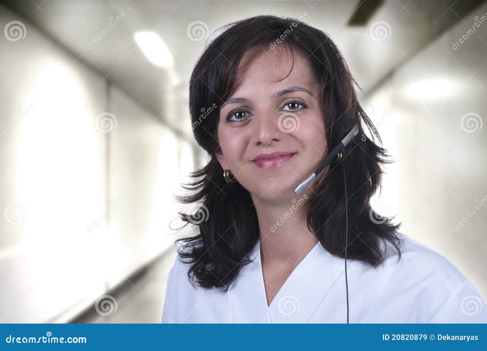 Telephone nurse stock image. Image of doctor, female - 20820879