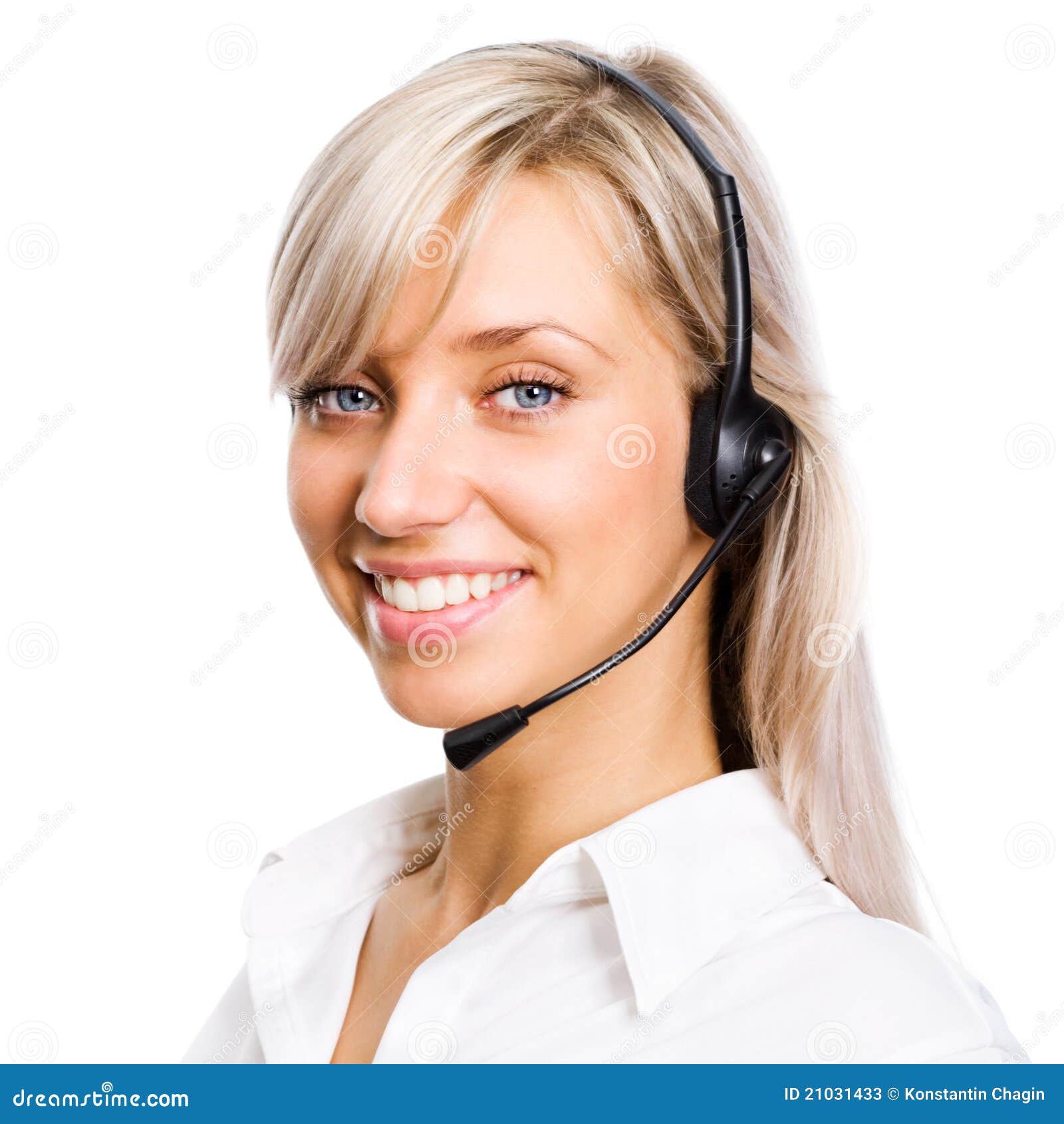 Telephone operator. stock image. Image of helpdesk, corporate - 21031433