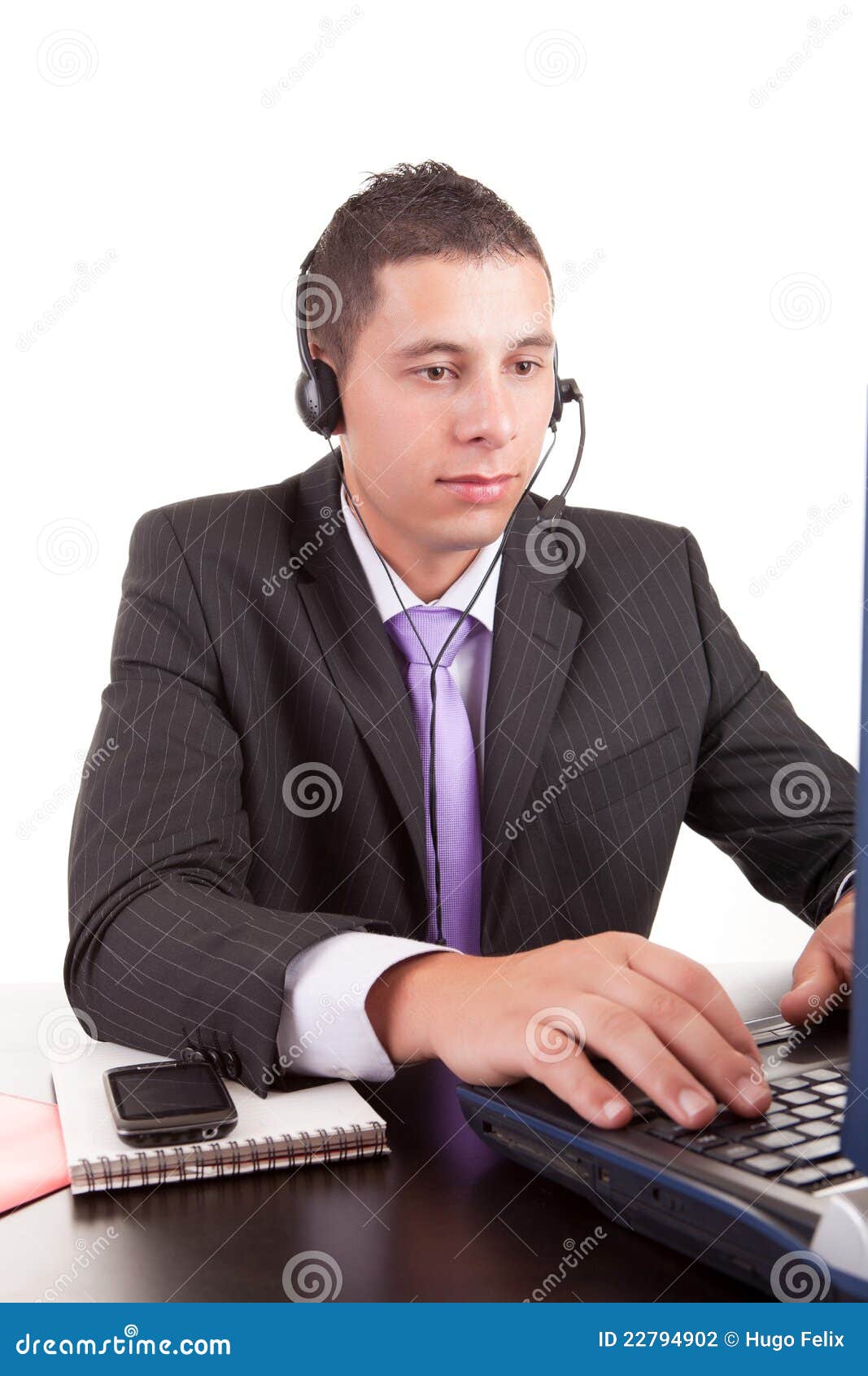 Telephone Operator stock photo. Image of agent, attractive - 22794902