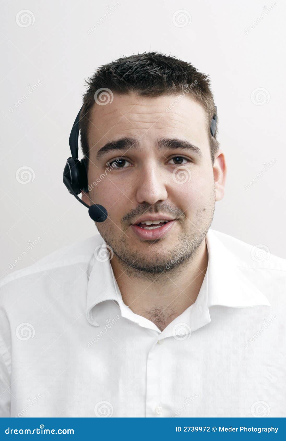 Telephone operator stock photo. Image of male, kind, happy - 2739972