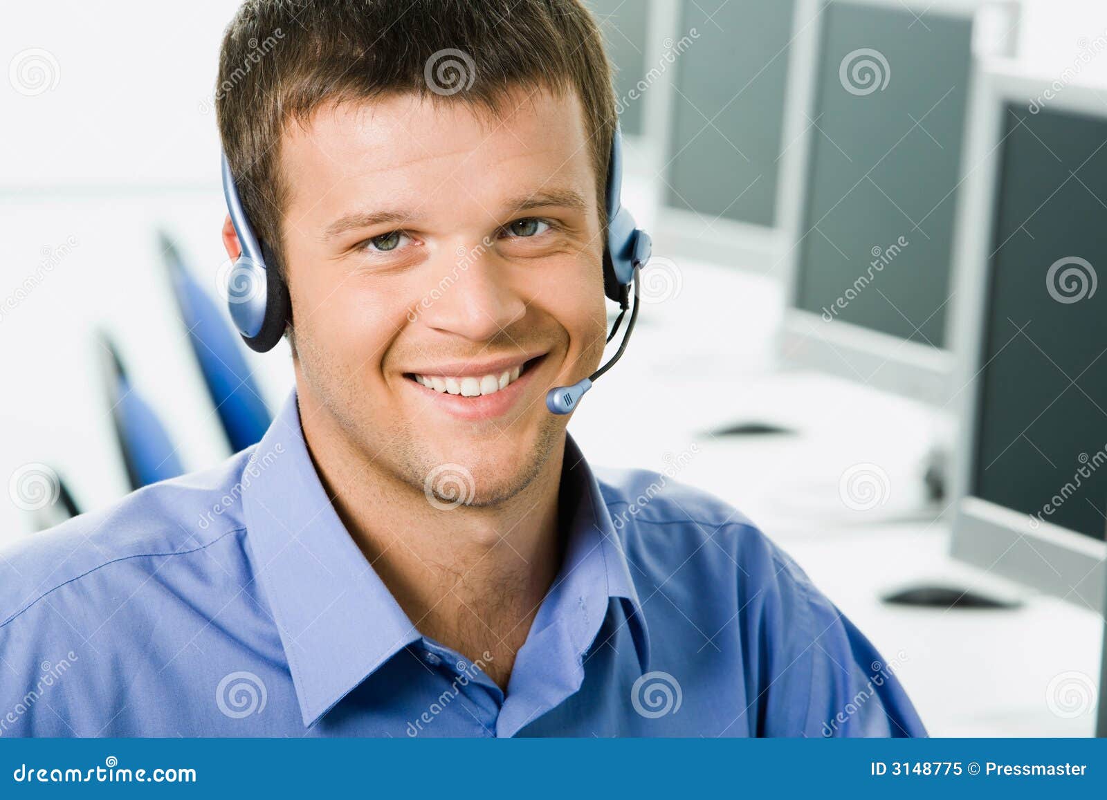Telephone operator stock image. Image of friendly, conversation - 3148775