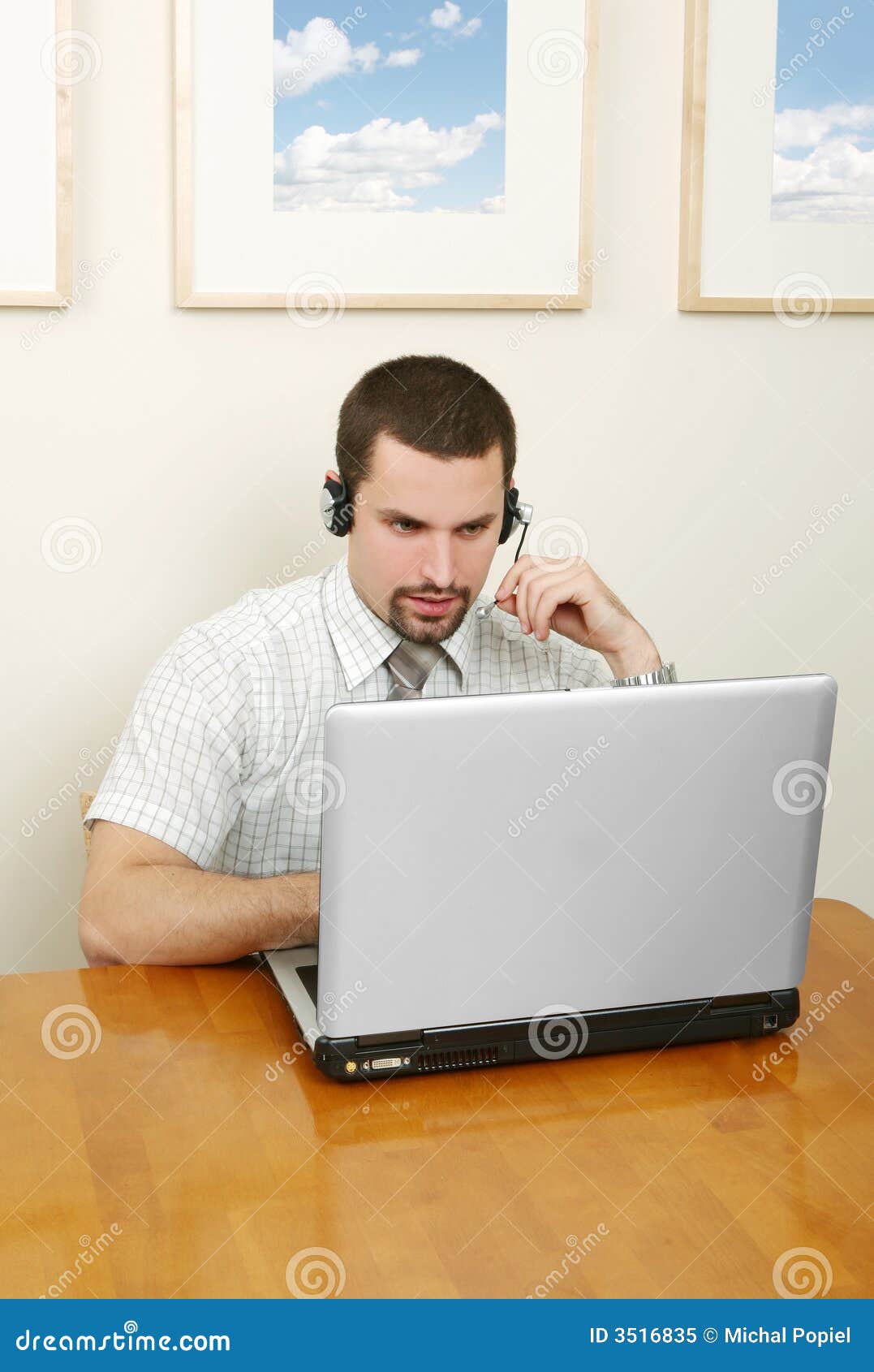 Telephone operator stock image. Image of male, kind, assistant - 3516835