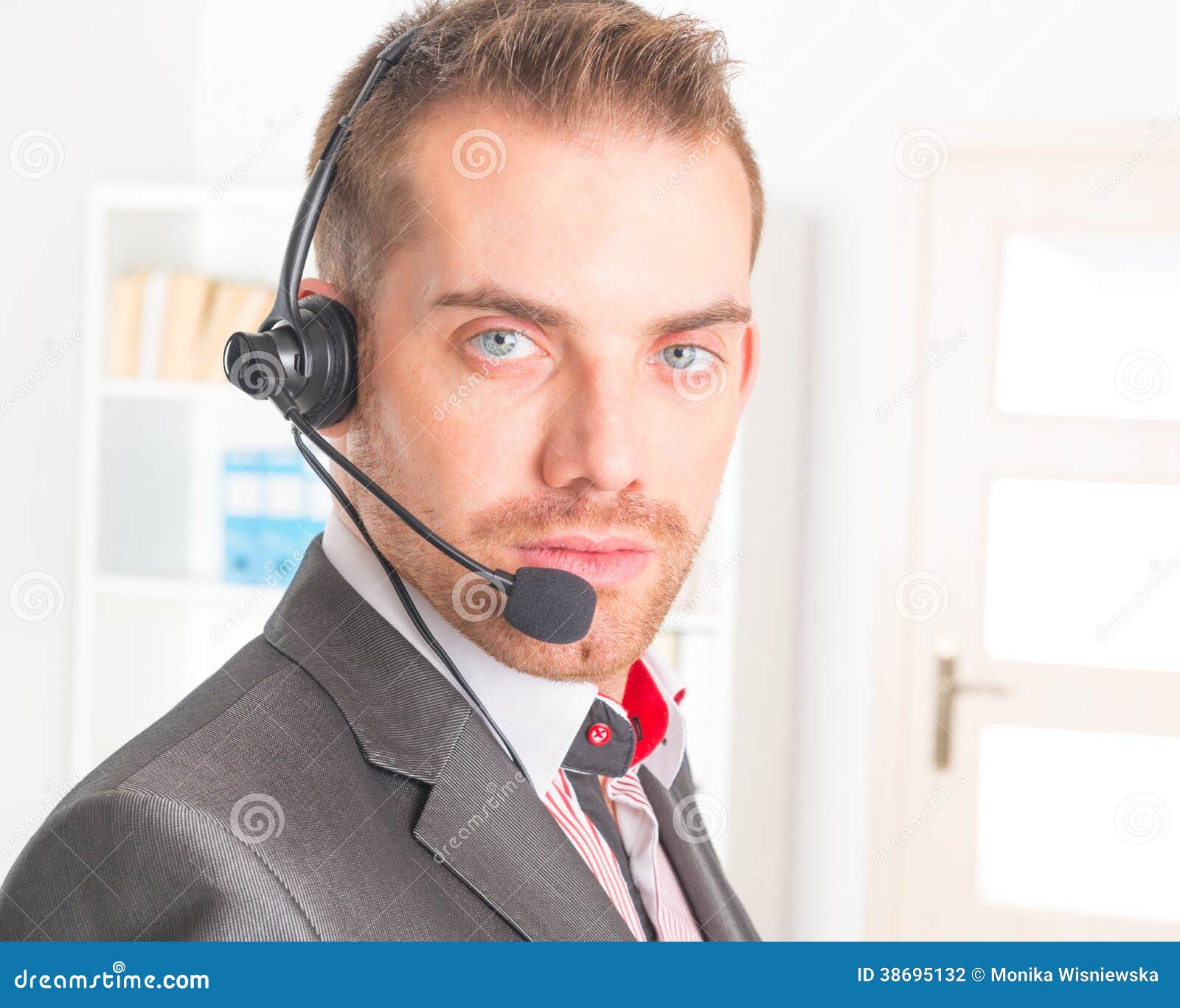 Telephone Operator in Call Center Stock Photo - Image of hotline ...