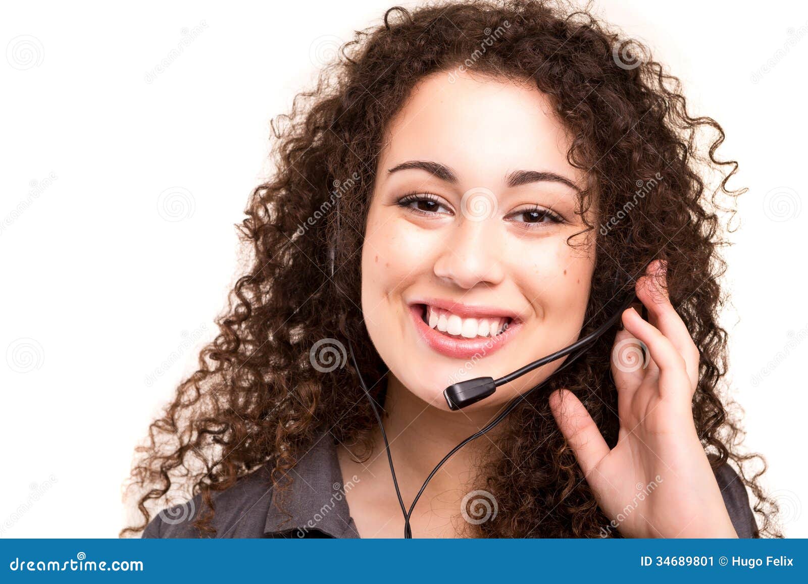 Telephone operator stock image. Image of helpline, happy - 34689801