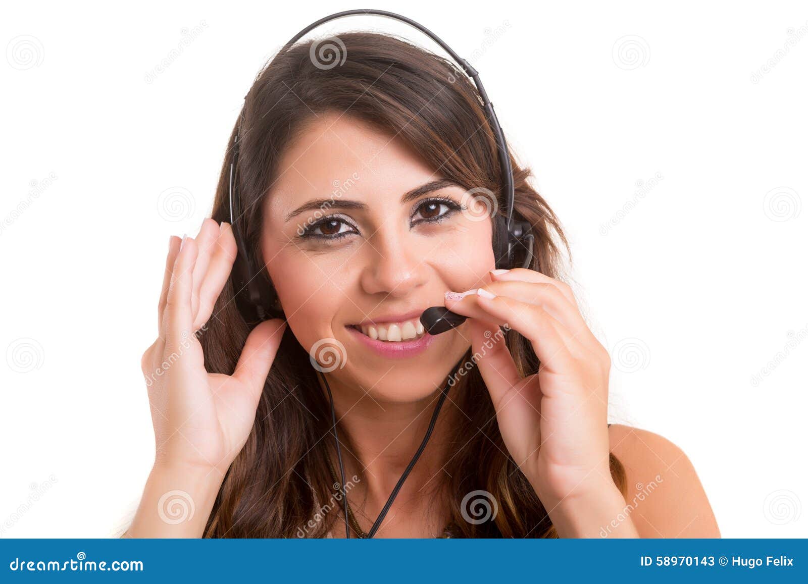 Telephone operator stock image. Image of agent, businesswoman - 58970143