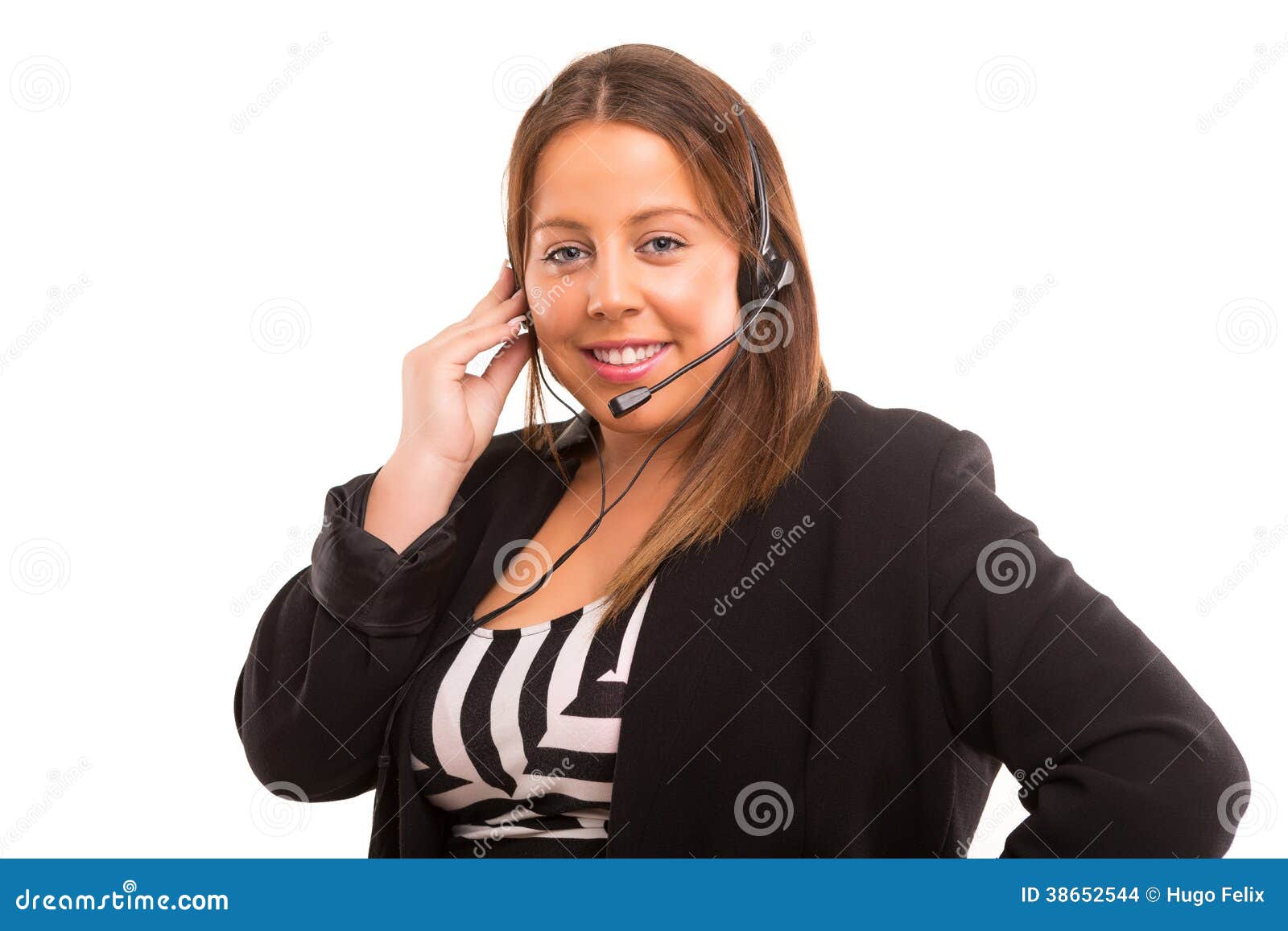 Telephone operator stock photo. Image of happy, friendly - 38652544
