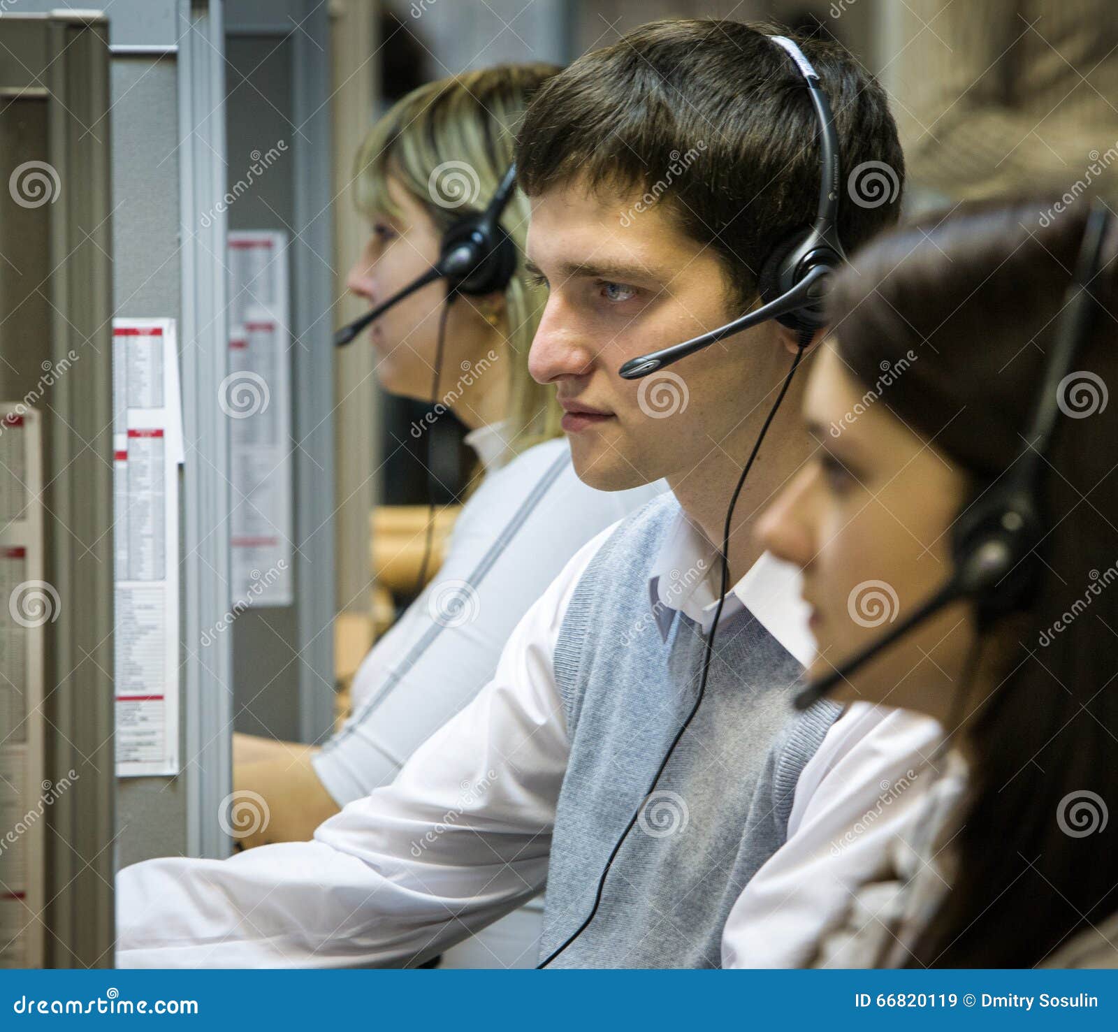 Telephone operator editorial stock image. Image of confident - 66820119
