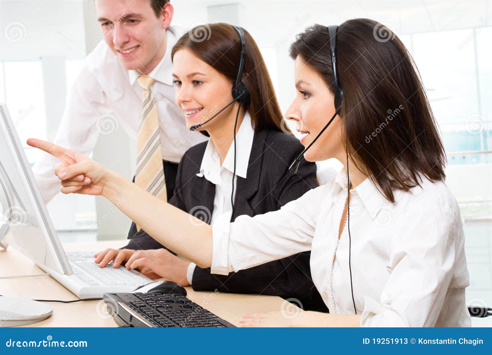 Telephone operators stock image. Image of discussion - 19251913