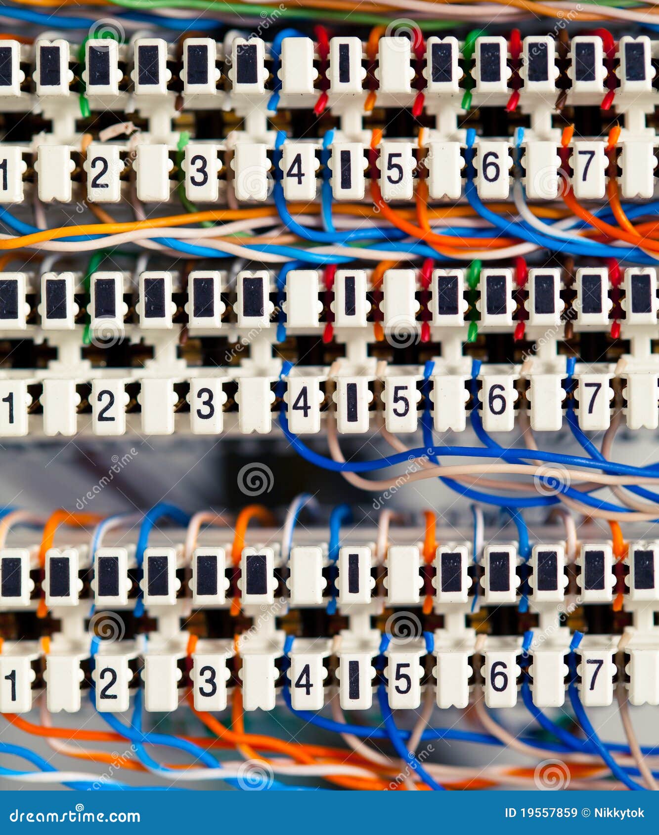 Telephone Panel or Switchboard Stock Image - Image of data, electronic ...