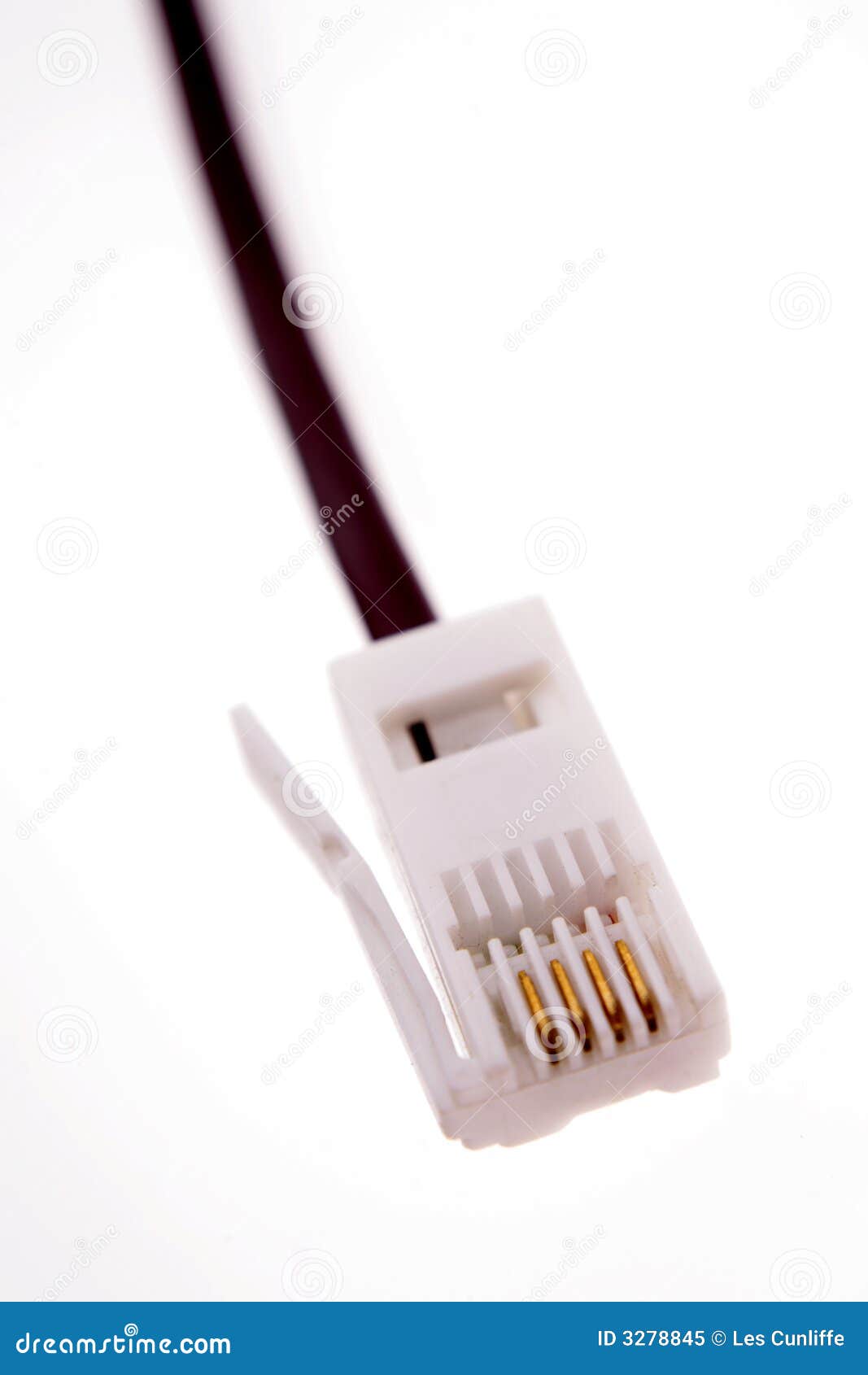 Telephone plug stock image. Image of over, wire, communications - 3278845
