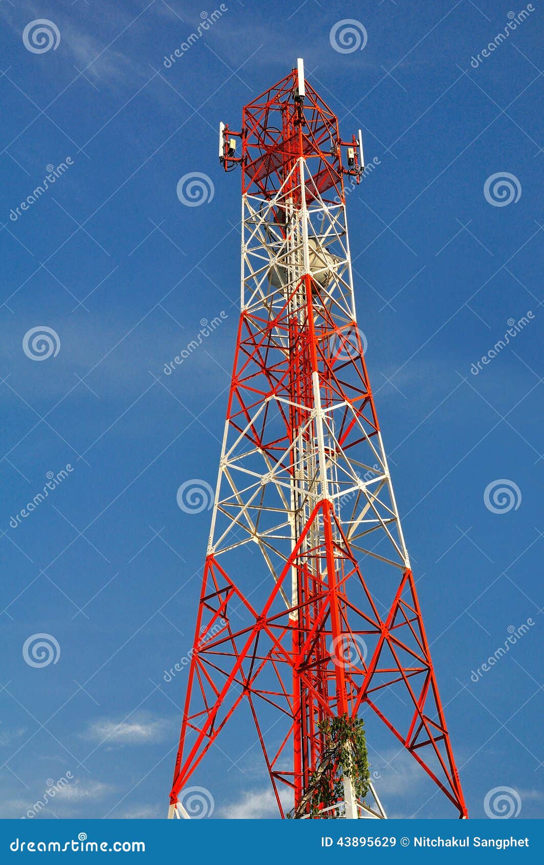 Telephone pole stock image. Image of mast, steel, cable - 43895629