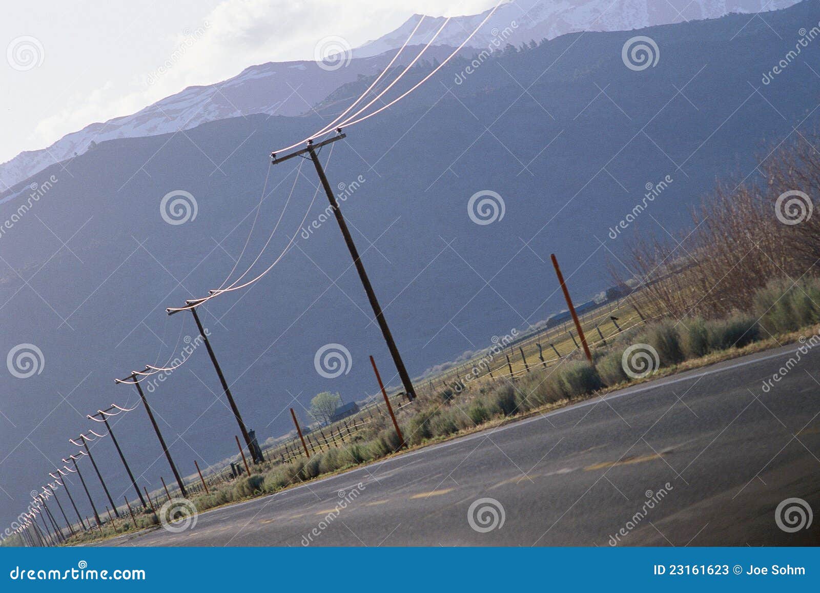 Telephone Poles Around The Wires Stock Photography | CartoonDealer.com ...
