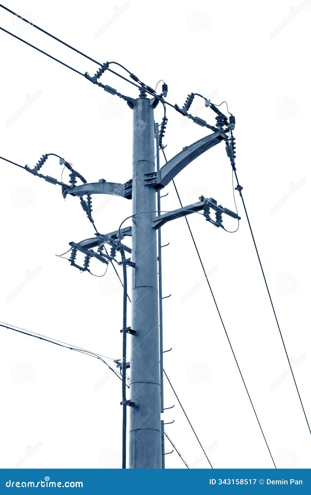 Telephone poles and wires stock illustration. Illustration of ...