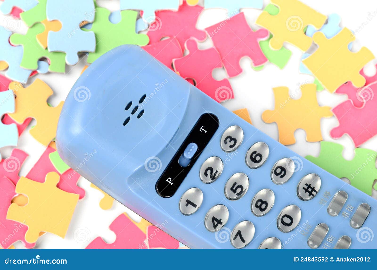 Telephone and puzzle stock photo. Image of green, choice - 24843592