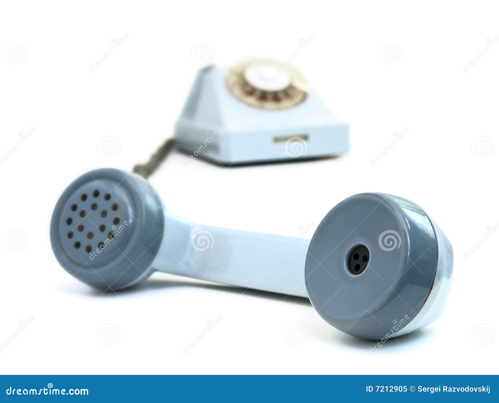 Telephone receiver stock image. Image of telecommunication - 7212905