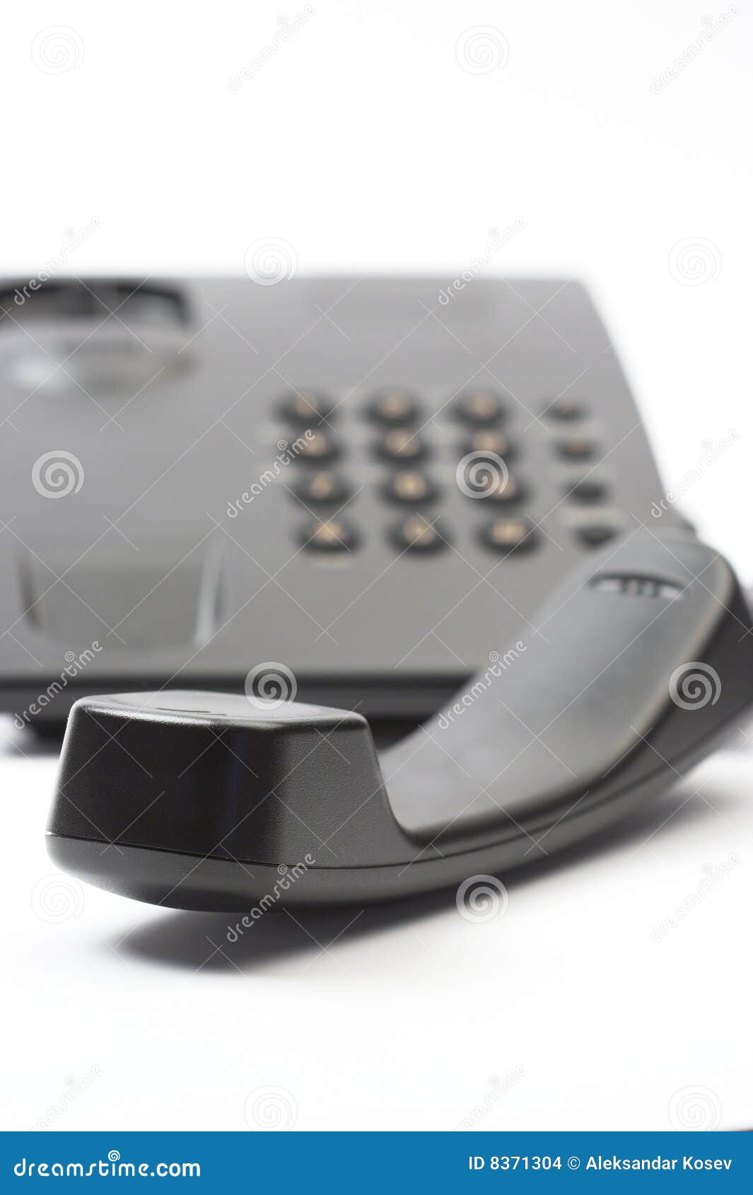Telephone receiver stock photo. Image of cable, dial, telecommunication ...