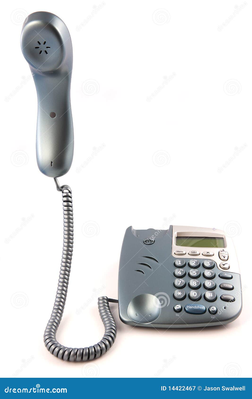 Telephone with Receiver of the Hook Stock Image - Image of receiver ...