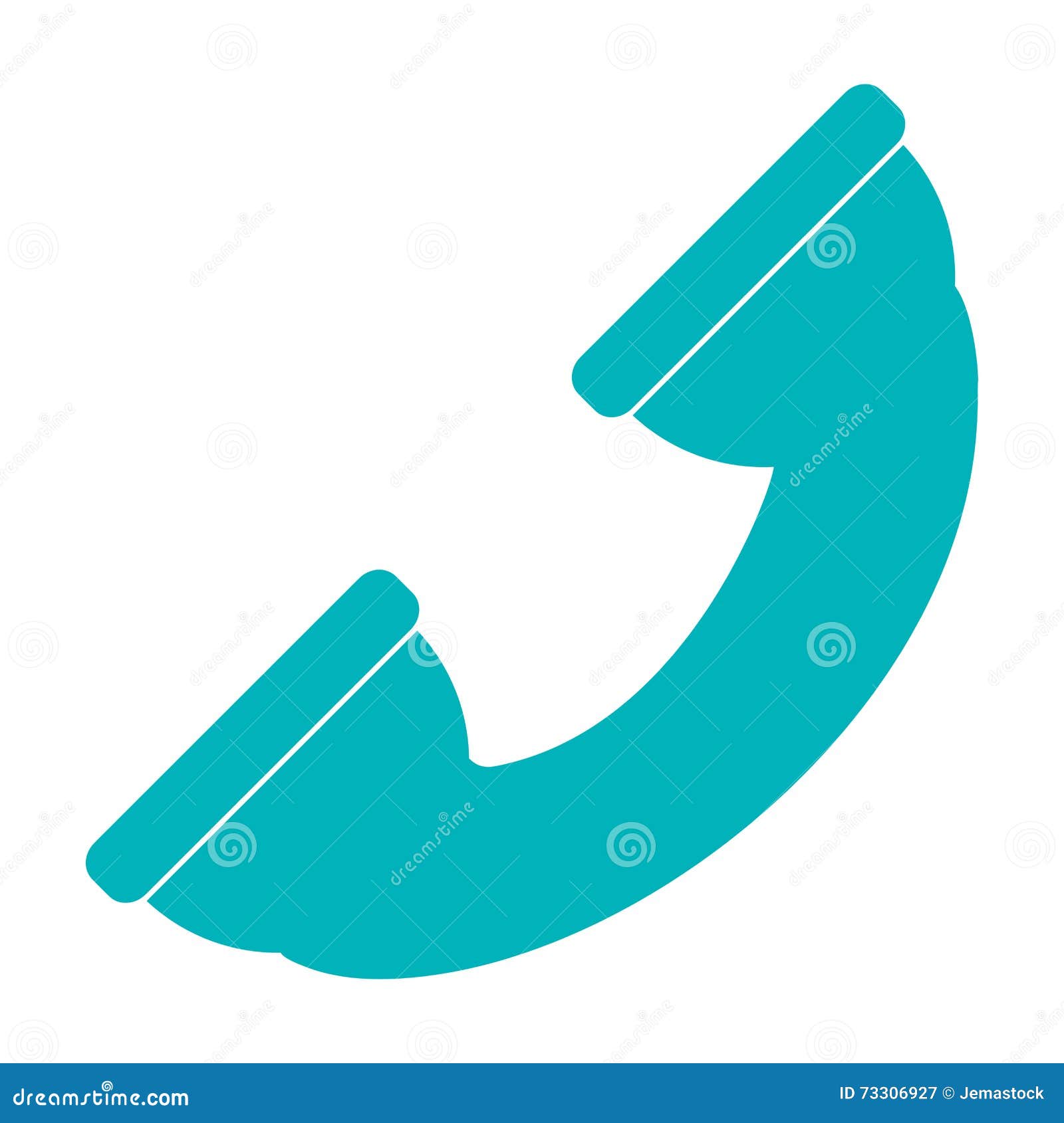 Telephone receiver icon stock illustration. Illustration of technology ...